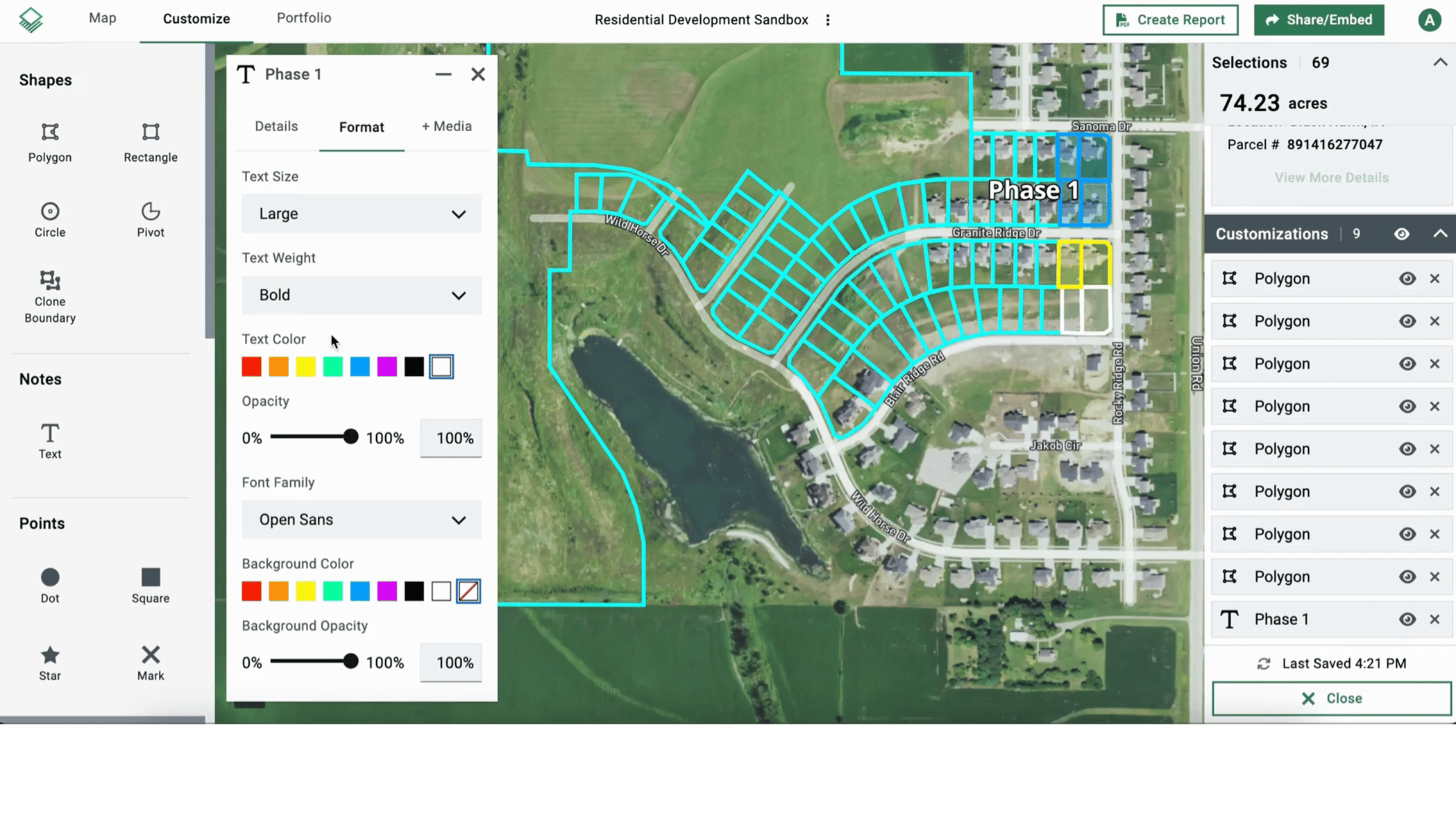 Use Case: Creating Shareable Custom Maps for Development Projects